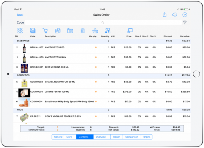SFA - Entersoft Mobile SFA. Mobile application for sales agents