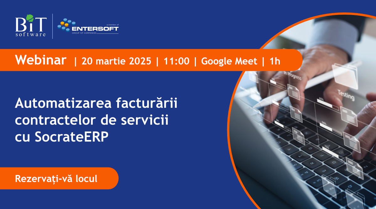 Webinar: Automatizarea facturării contractelor de servicii cu SocrateERP